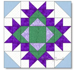 Thistle Bloom Block Pattern - Quilt Missouri Tutorials